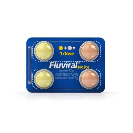 Fluviral Noite 4 comprimidos - Farma 22