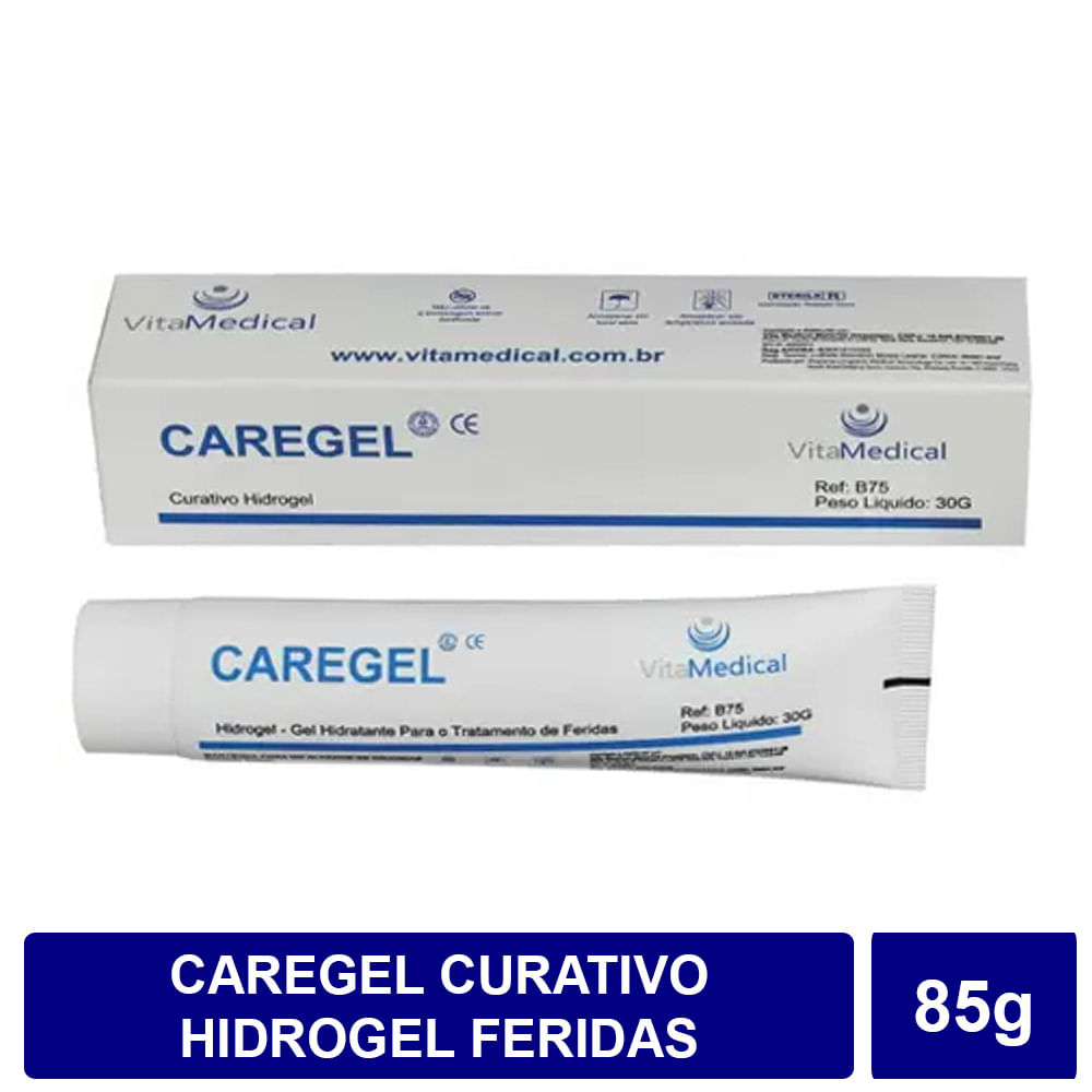 Caregel Curativo Hidrogel Vitamedical 85g - Farma 22