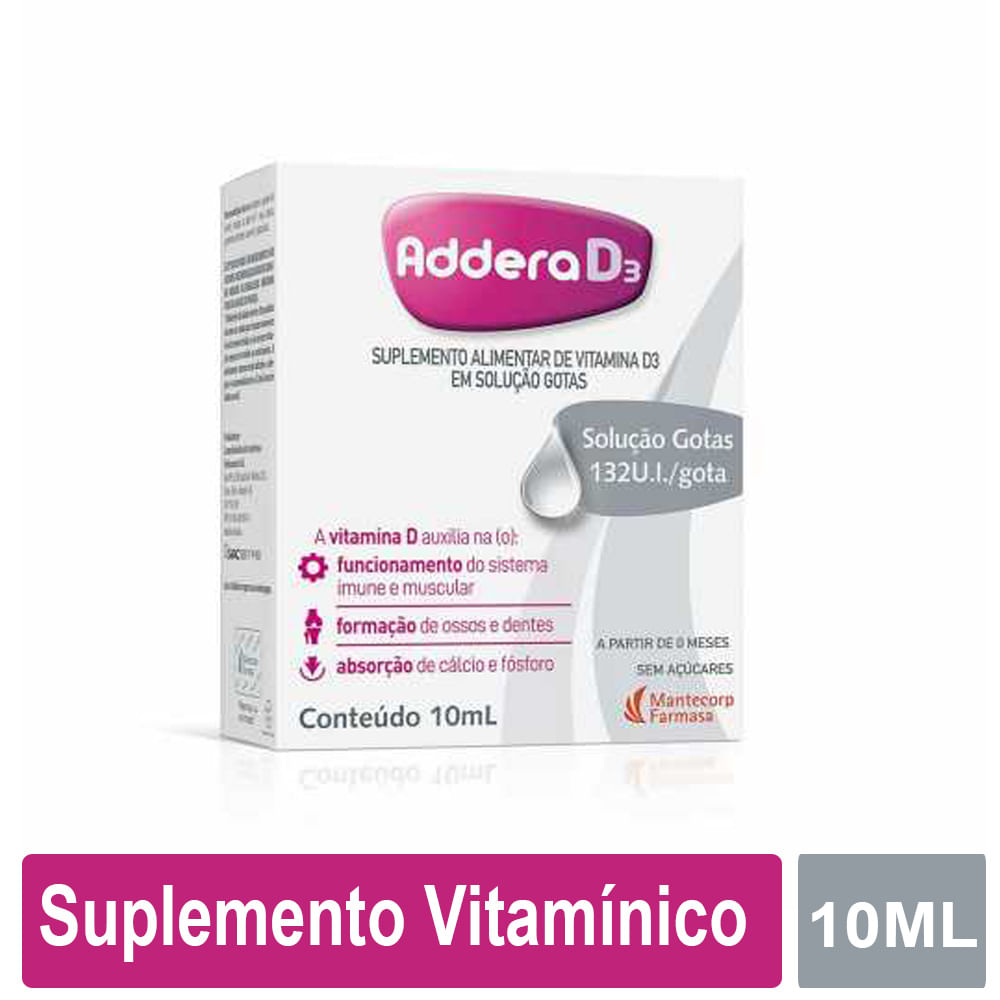 Addera D3 132UI Gotas 10ML - Farma 22