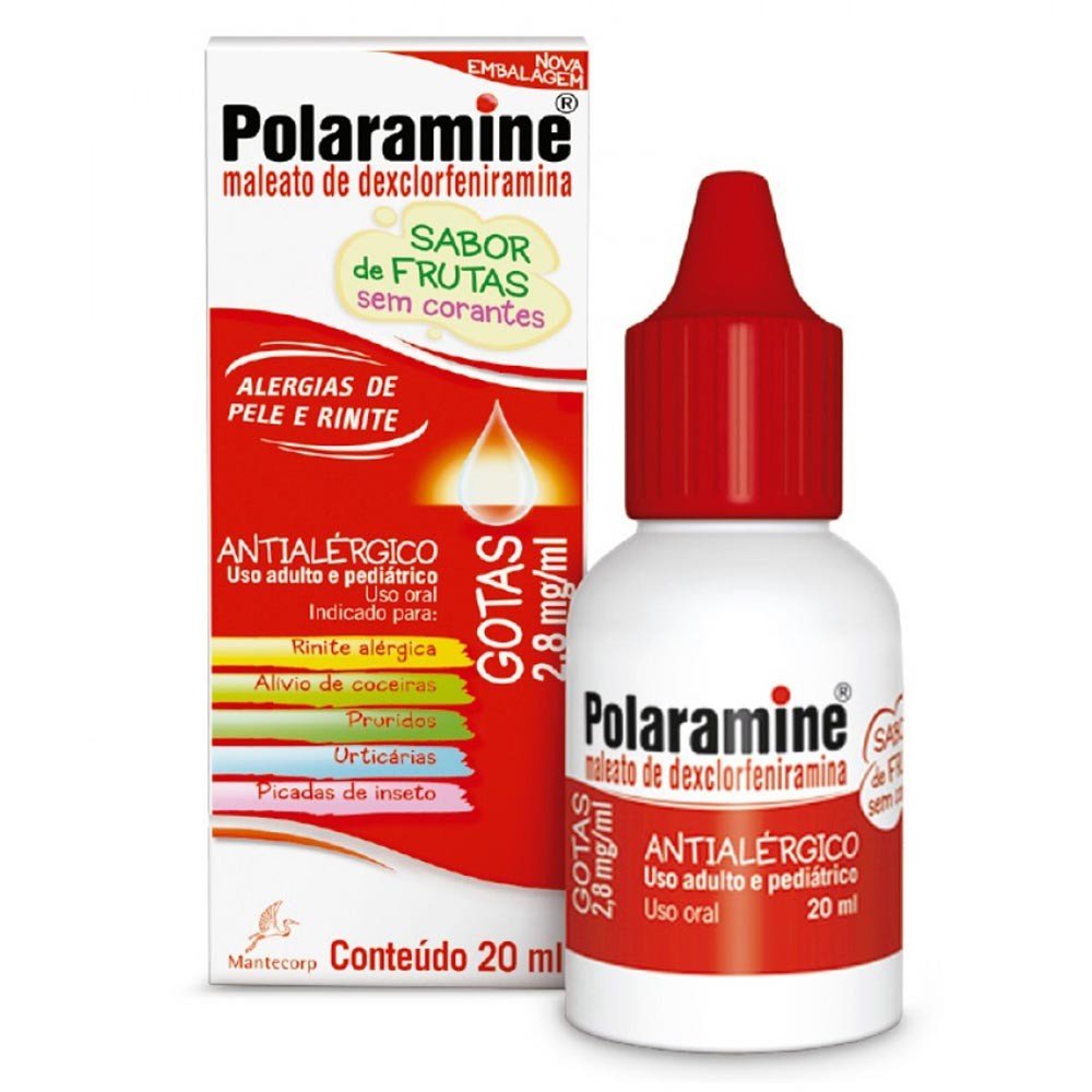Polaramine 2 8mg Solucao Oral 20ml - Farma 22