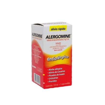 Alergomine Solução Oral 0,4mg/mL 120mL - Farma 22