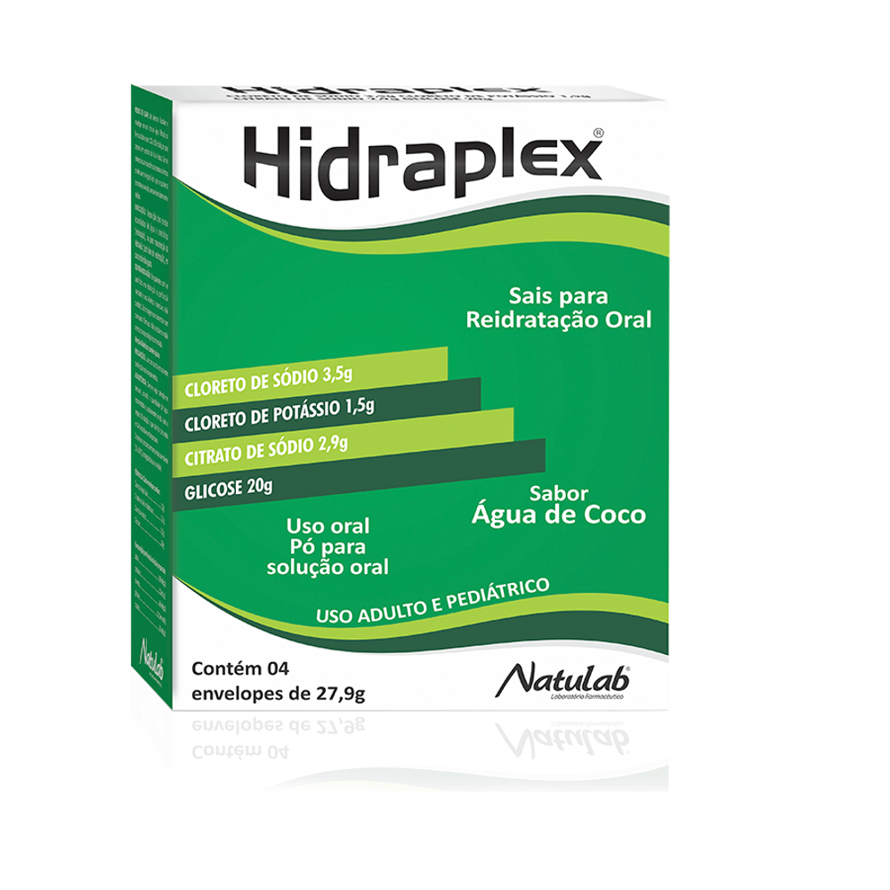 Hidraplex Agua de coco 4 envelopes Natulab - Farma 22