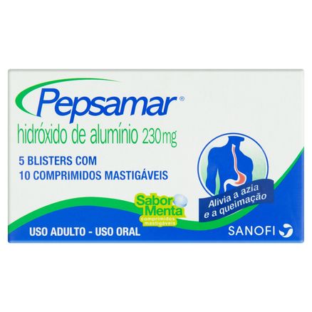 Pepsamar 230mg 50 comprimidos - Farma 22