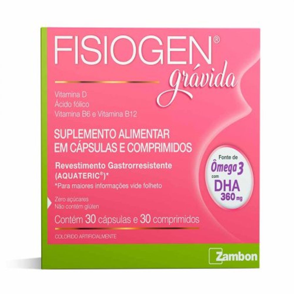 Fisiogen Grávida 30 Capsulas e 30 Comprimidos - Farma 22