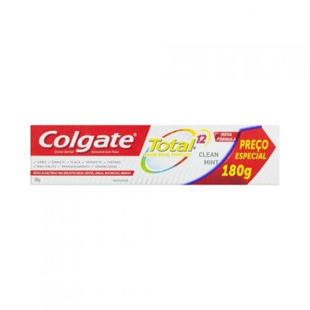 Creme Dental Colgate Total 12 Clean Mint 140G - Farma 22