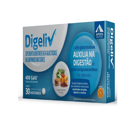 Digeliv 40Fcc GaIU 15 Comprimidos Mastigáveis - Farma 22