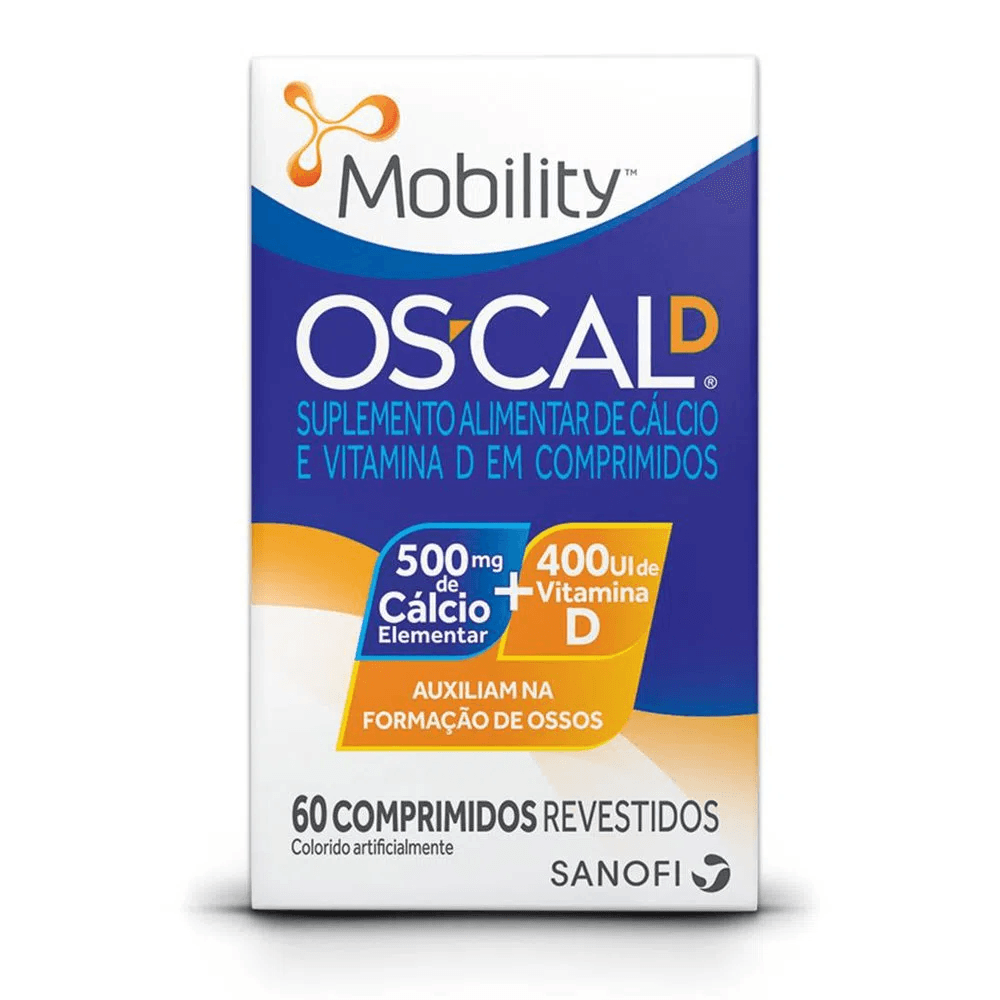 Oscal D 500mg + 400ui 60 Comprimidos Revestidos - Farma 22