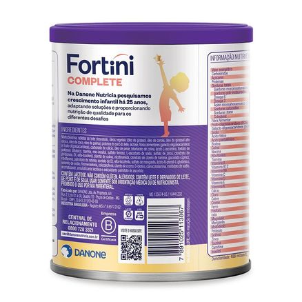 Suplemento Alimentar Infantil Fortini Complete Baunilha Milnutri 400G ...