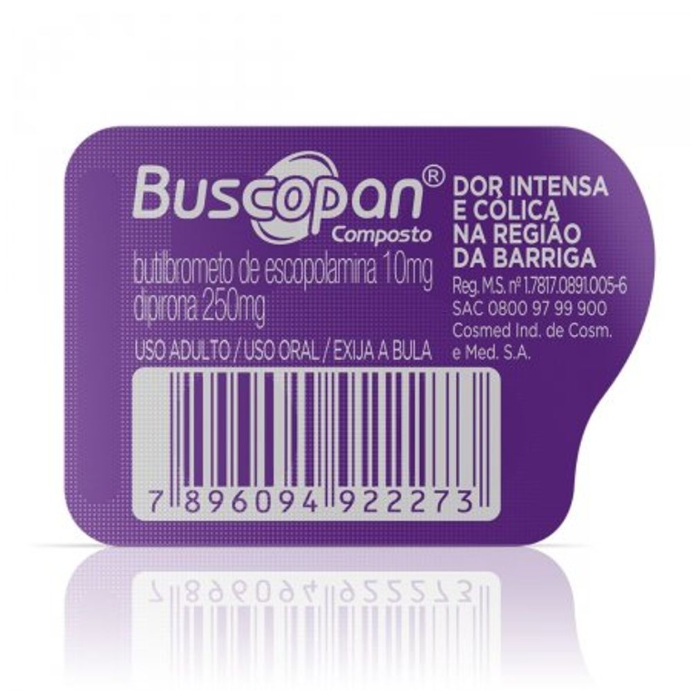 Buscopan Composto 4 Comprimidos - Farma 22