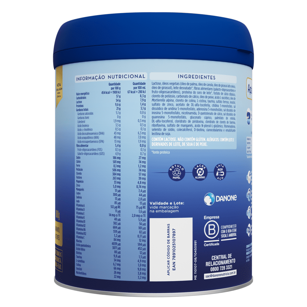 Aptamil 2 800g - Fórmula Infantil Enriquecida - Farma 22