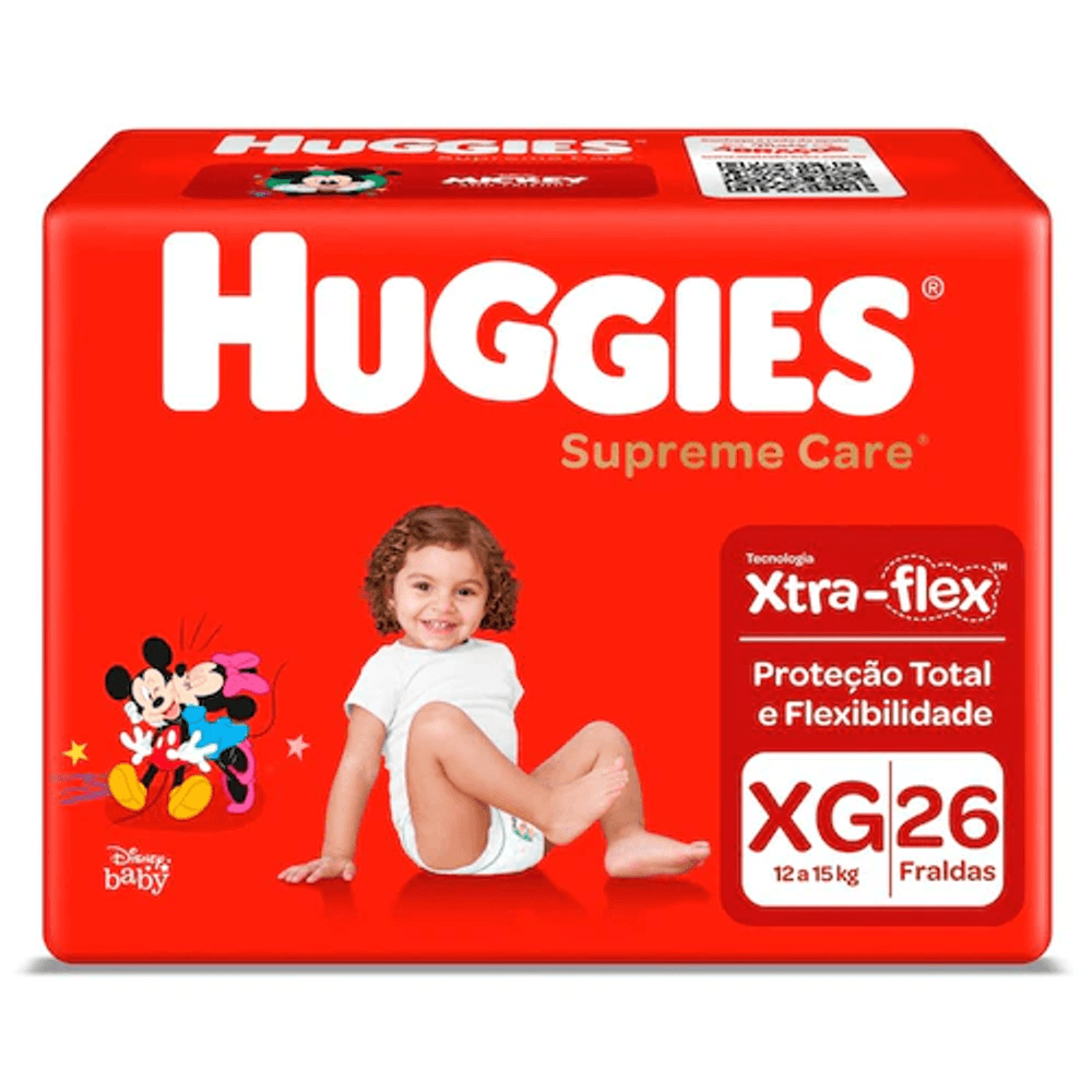 Em promoção fralda Huggies Supreme Care XG Mega - Farma 22