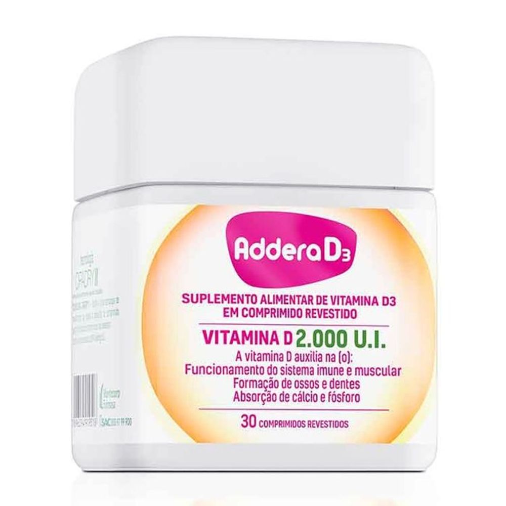 Addera D3 2.000UI 30 Comprimidos revestidos - Farma 22