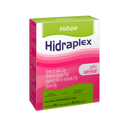 Hidraplex Reidratante Oral Sabor Tutti-Frutti 4 envelopes 27,9g - Farma 22